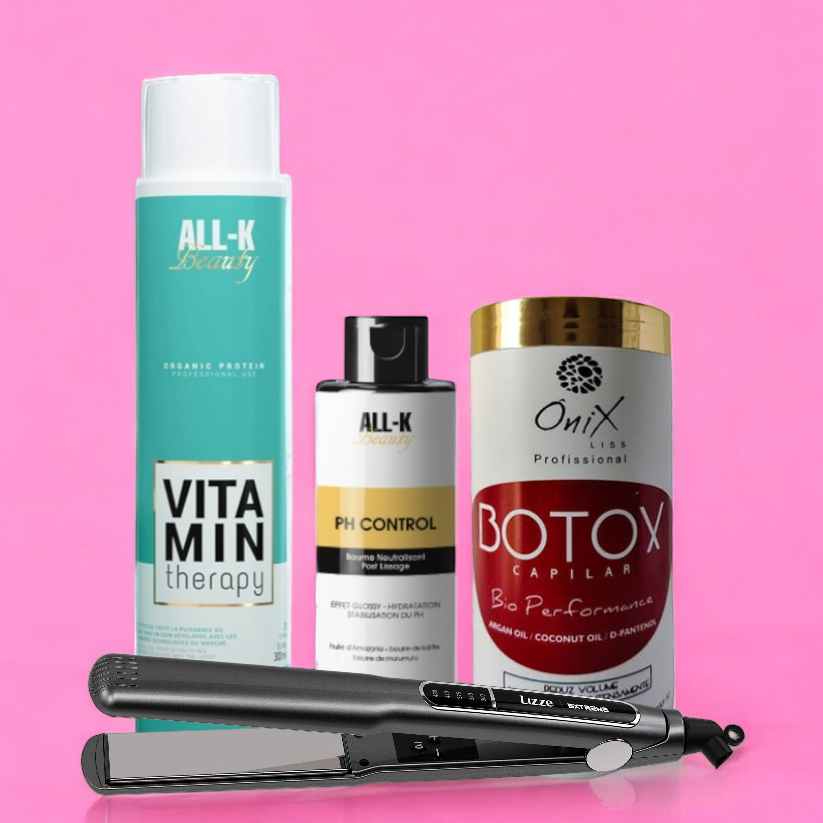 Pack pro starter: vitamin lissage + pH control + lizze + onix botox so – All-keratin.com